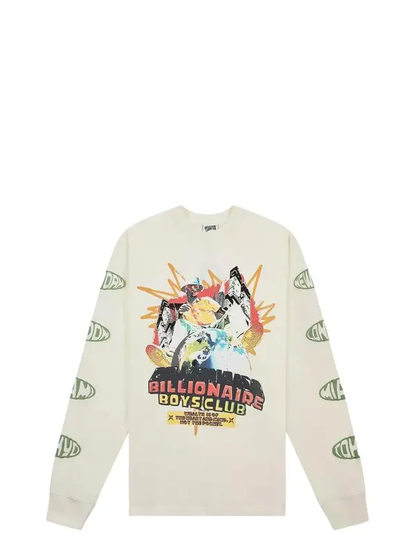 BILLIONAIRE BOYS CLUB Heart Mind Dance Long-sleeve Sweatshirt - Neutrals
