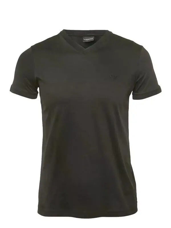 Emporio Armani Jersey V-neck T-shirt - Black