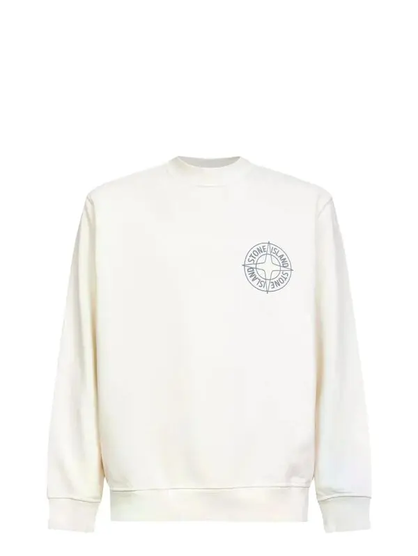 Stone Island Embossed Logo Sweatshirt - Neutrals