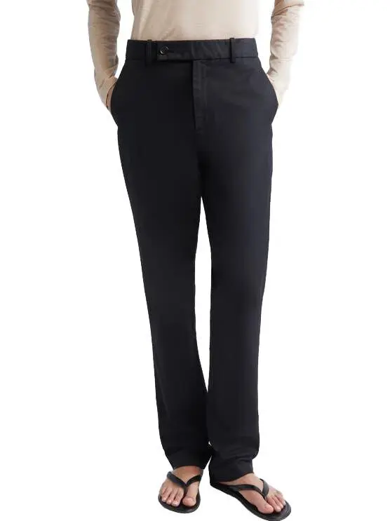 Partow Fulton Cotton Straight Leg Pants - Black