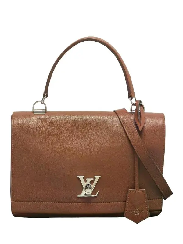 LOUIS VUITTON Lockme Leather Handbag - Brown