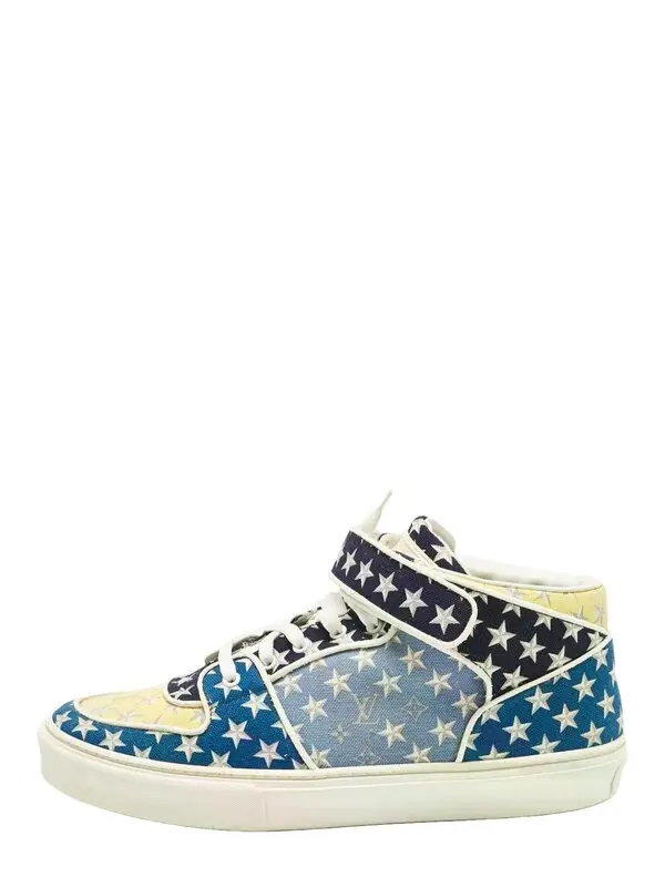 LOUIS VUITTON Acapulco Stars Monogram Canvas Sneakers - Blue