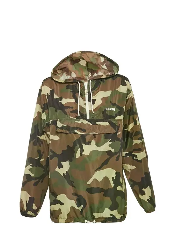 Celine Camouflage-print Hoodie - Green