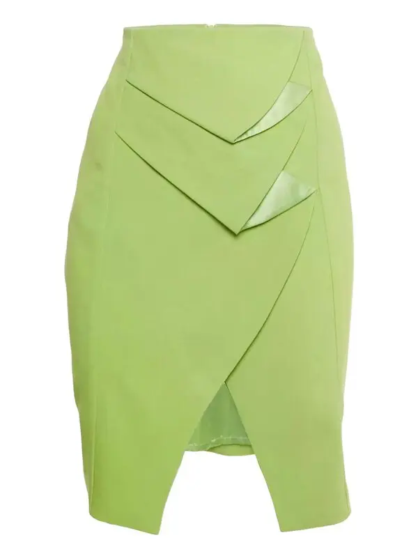 Emporio Armani Slit Mini Skirt - Green