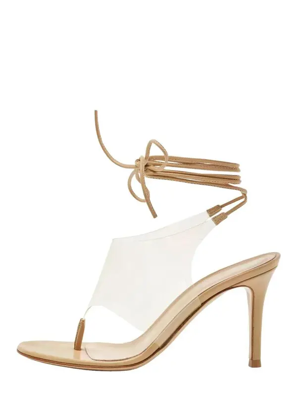 GIANVITO ROSSI Wrap Heeled Sandals - White
