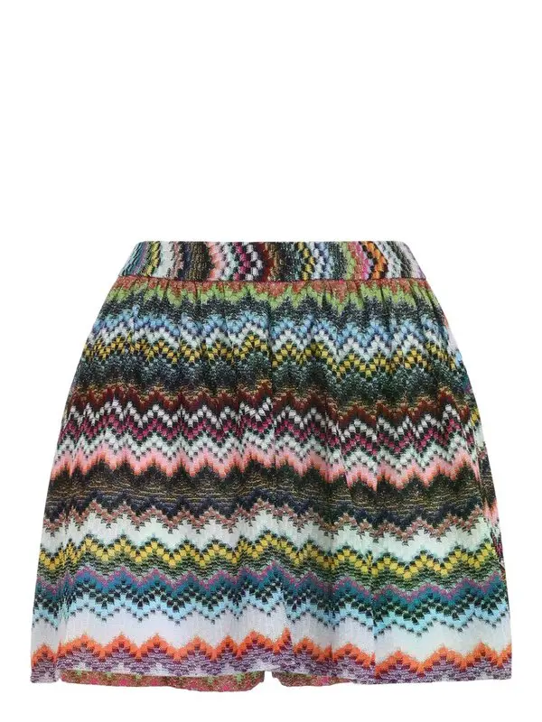 Missoni Chevron High-waisted Shorts - White