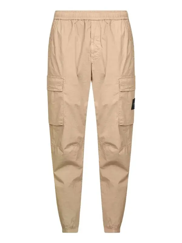 Stone Island 3100031 Tela Paracadute Stretch Cotton Cargo Pants - Neutrals