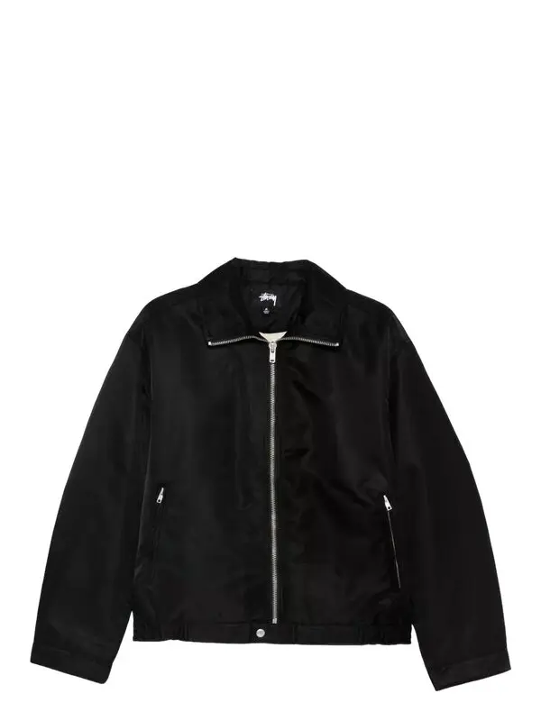 StÜssy Pile Lined Zip Jacket - Black