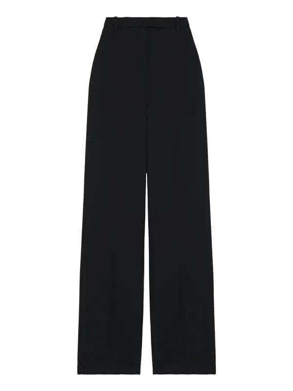 Alexander McQueen Wool High-waisted Trousers - Black