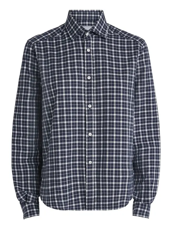 WITH NOTHING UNDERNEATH Organic Cotton Classic Shirt - Navy