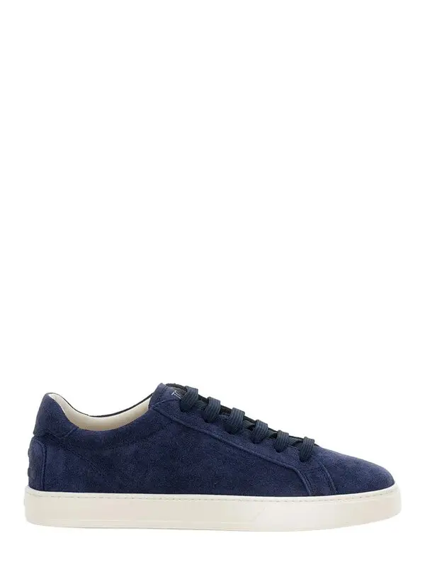 TOD'S Suede Low Top Sneakers - Blue
