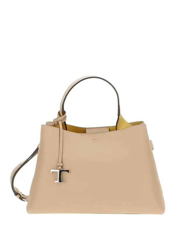 TOD'S Apa Top Handle Media - Beige