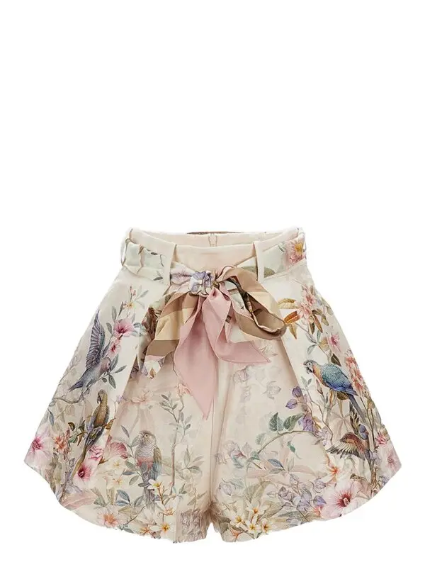 Zimmermann Tuck Shorts - Multicolor