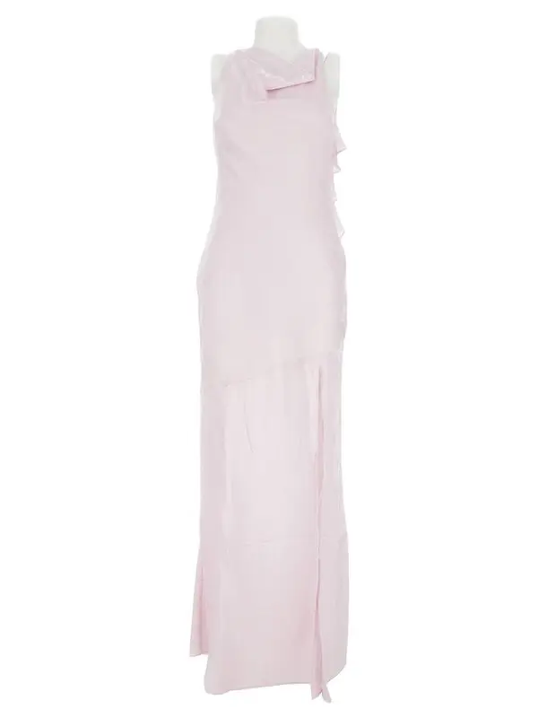 ROTATE BY BIRGER CHRISTENSEN Long Cascade Dress - Rose
