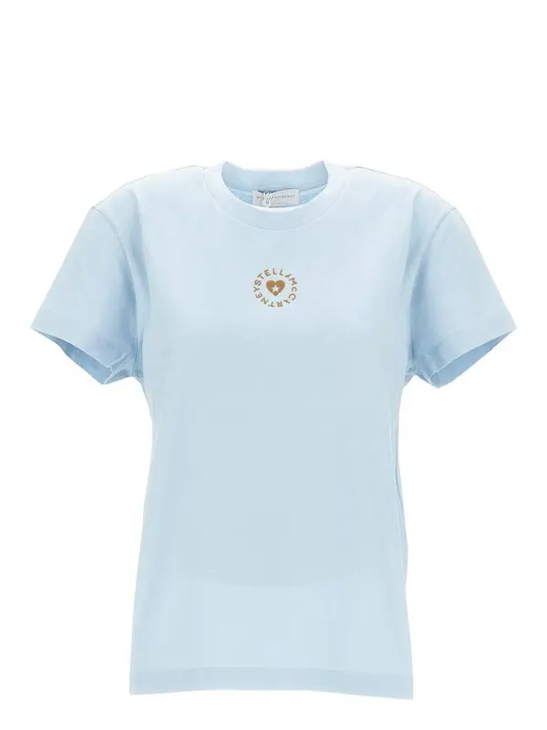Stella McCartney Iconic Mini Heart T-shirt - Azzurro