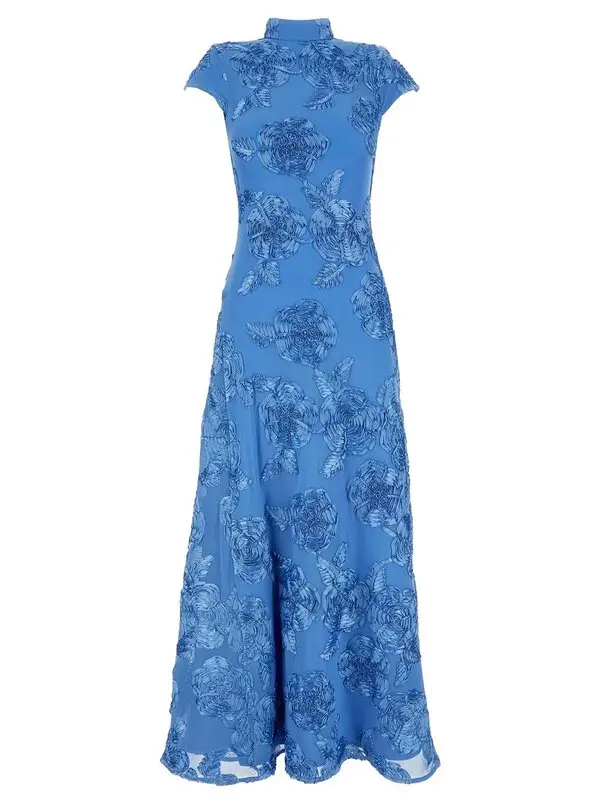 Remain Birger Christensen Long Dress - Sky Blue