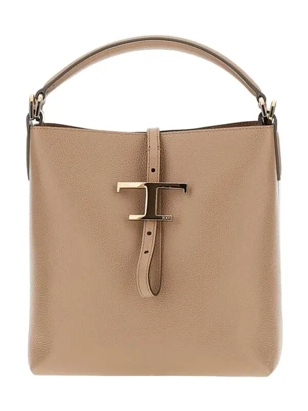 TOD'S Timeless Mini Bucket Bag - Beige