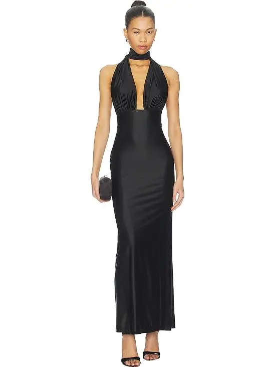 Delfi Athena Dress - Black