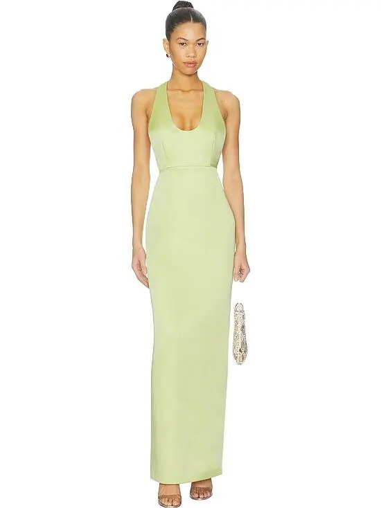 ET OCHS Constance Maxi Dress - Green