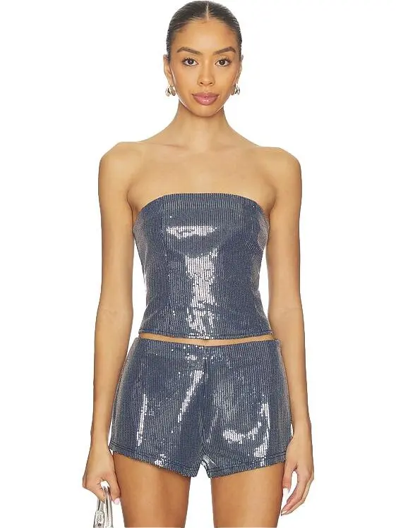 BY.DYLN Messa Bodice Top - Blue