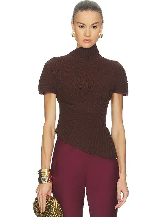 Cult Gaia Annemie Top - Brown