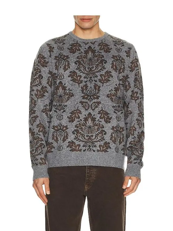 RHYTHM Demask Knit Sweater - Grey