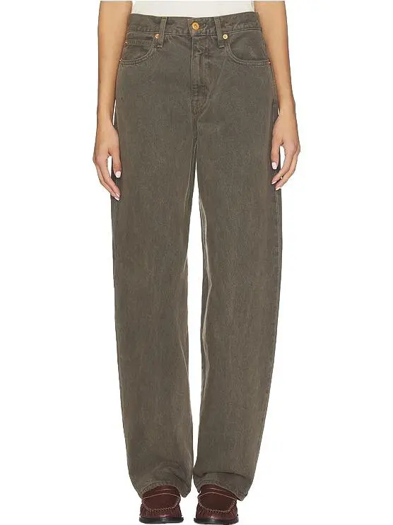 SLVRLAKE Ella Curve Leg Jeans - Brown