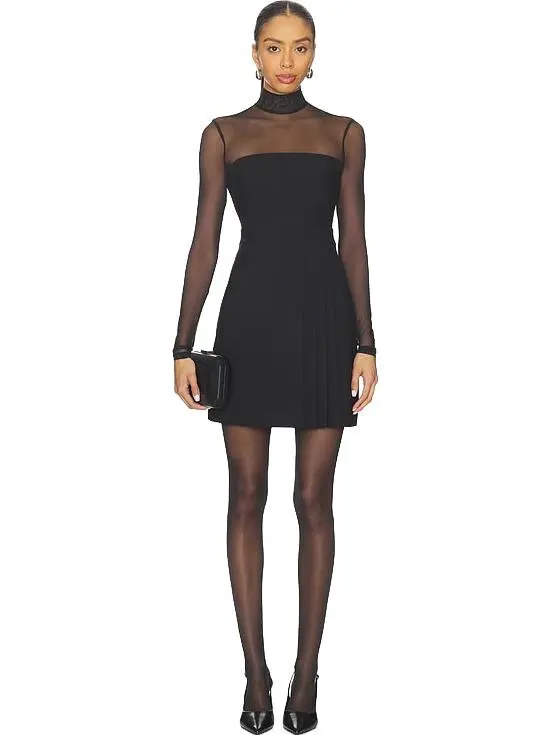 Likely Lulani Sheer Mesh Dress - Black