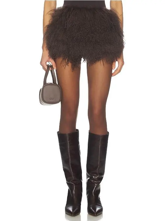 OW Thea Mini Skirt - Brown