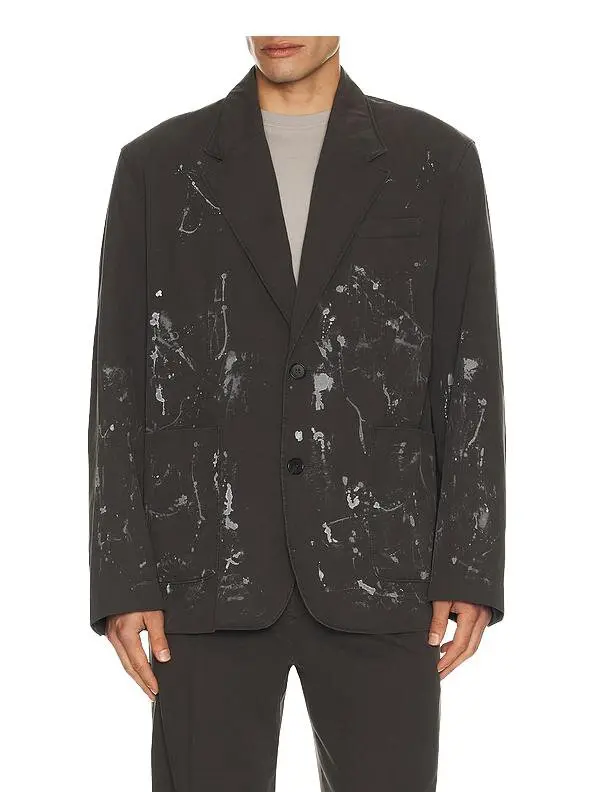 We11Done Painted Jacket - Grey