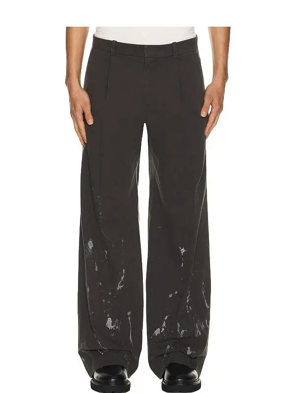 We11Done Painted Trousers - Grey