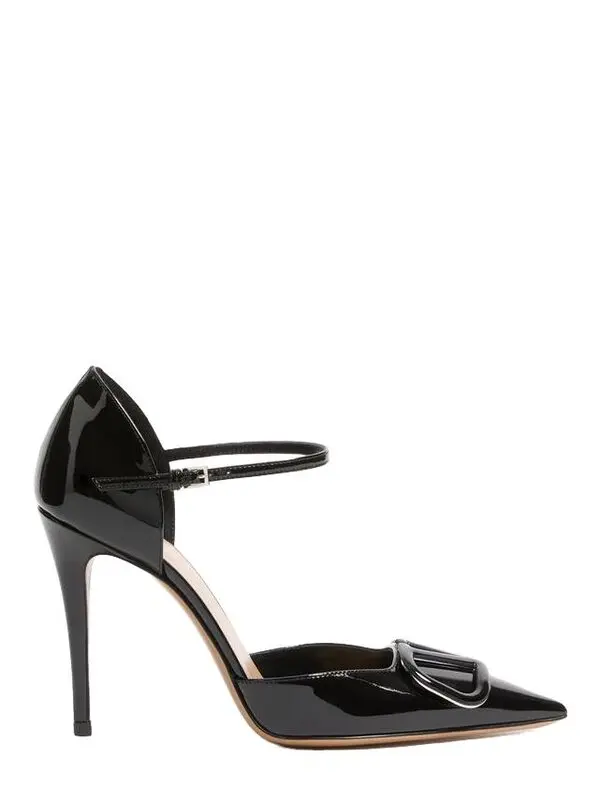 Valentino Garavani Vlogo Signature D'orsay 100mm Pumps - Black