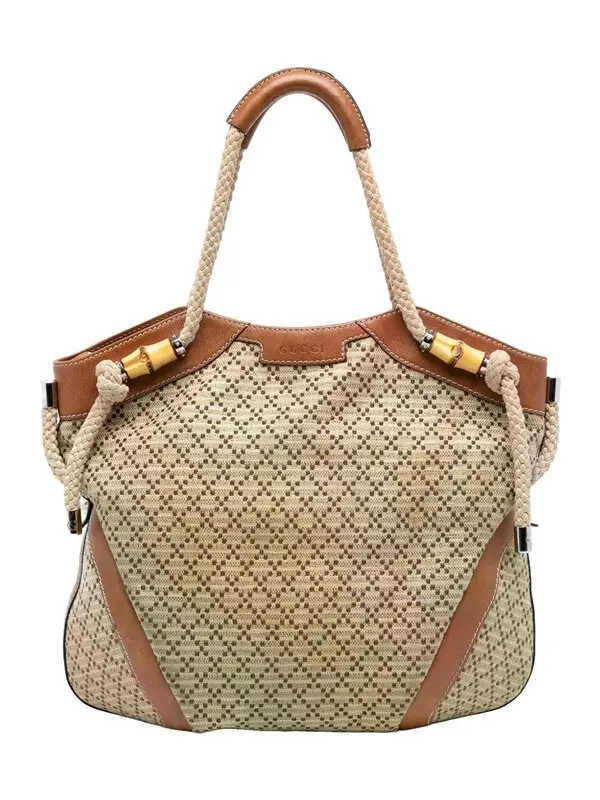 Gucci Diamante Canvas Maui Hobo Bag - Brown