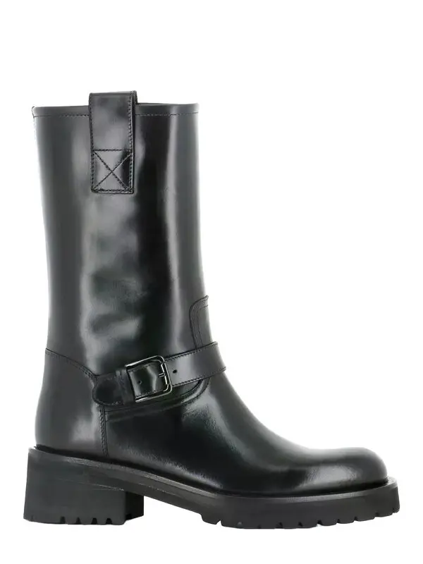 ALBERTO FASCIANI Isabel 9003 Biker Boots - Black