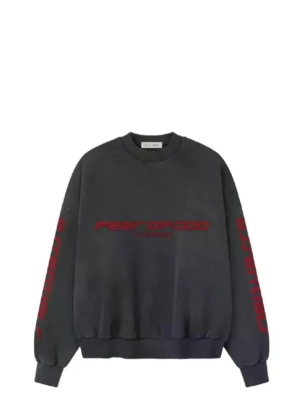 Fear Of God Chicago Logo Crew-neck Sweatshirt - Grey