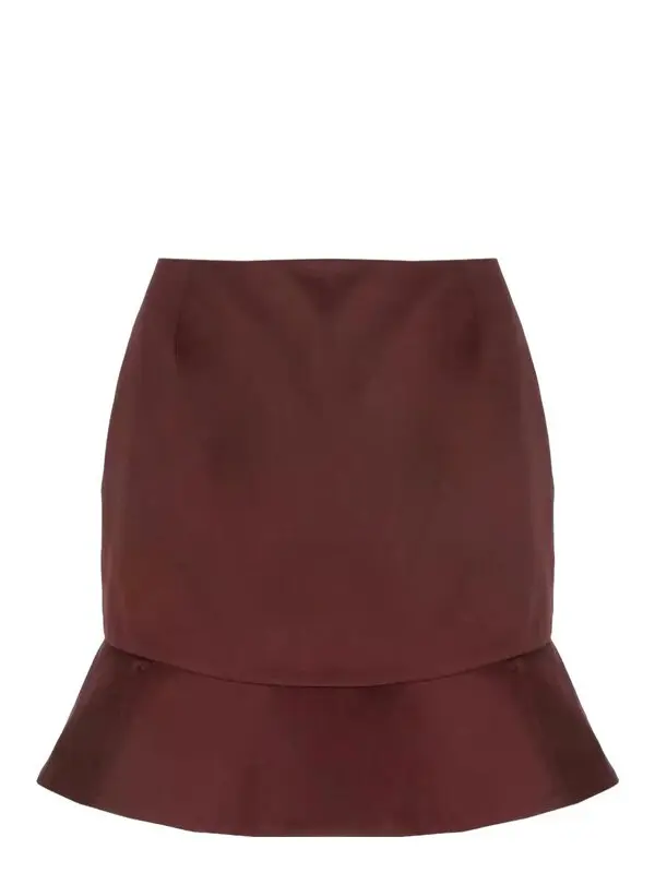 ROTATE BY BIRGER CHRISTENSEN Ruffled Mini Skirt - Red