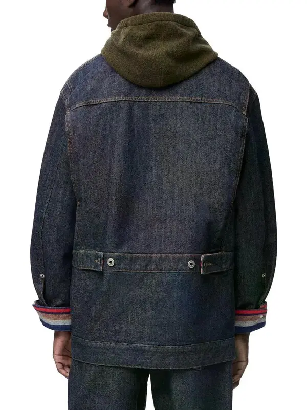 Loewe Corduroy-collar Pocket Jacket - Blue