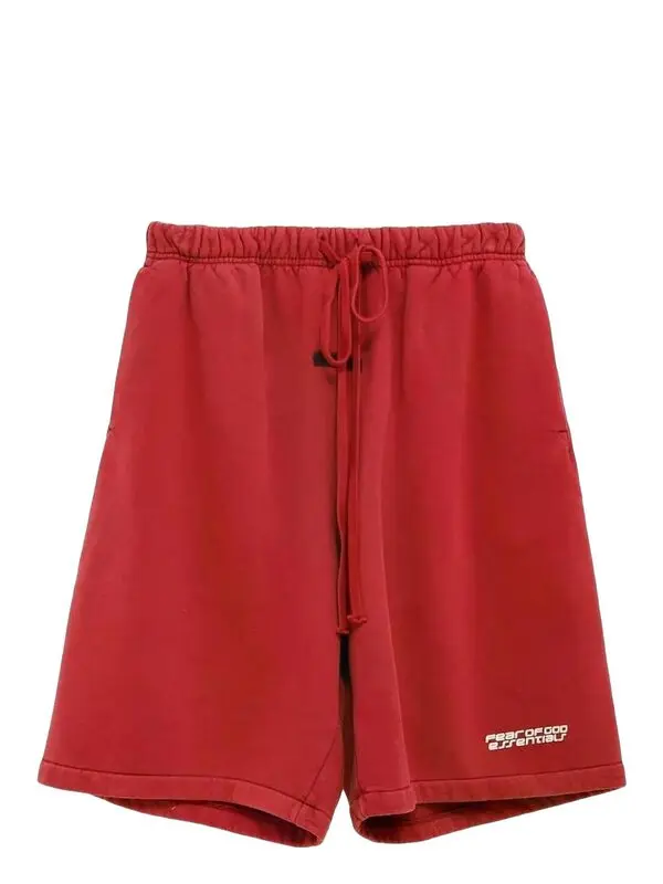Fear Of God Drawstring Track Shorts - Red