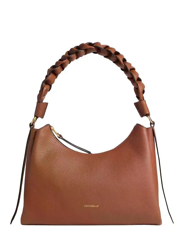 COCCINELLE Small Braided-handle Shoulder Bag - Brown