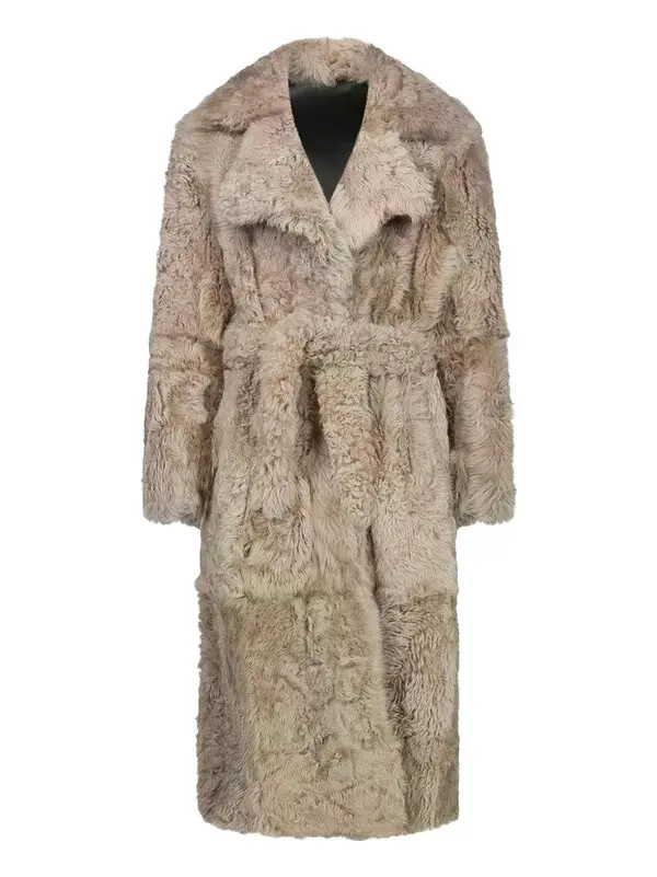 LUDOVIC DE SAINT SERNIN Shearling Coat - Neutrals
