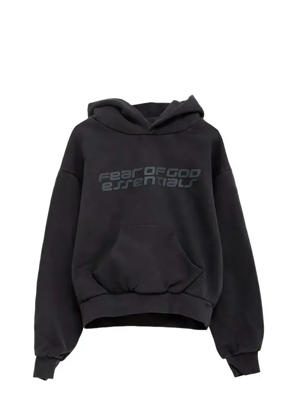 Fear Of God Logo-print Hoodie - Black