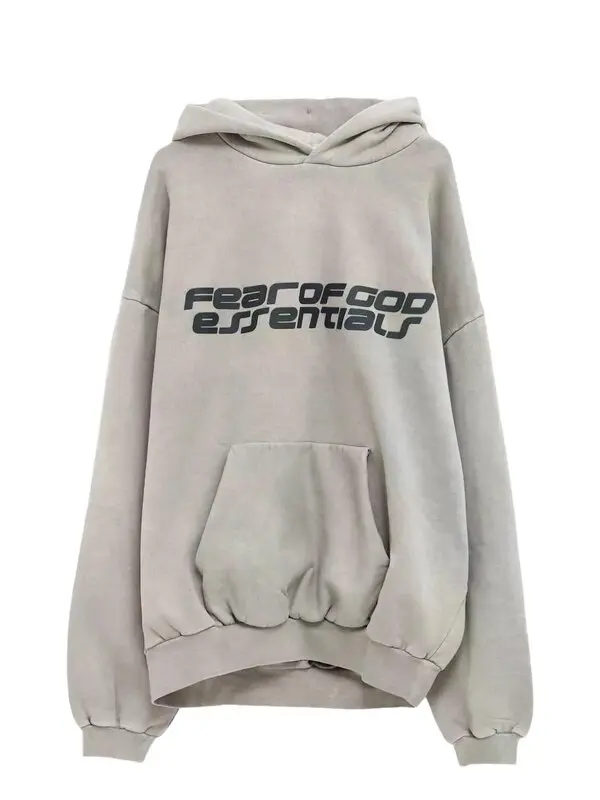 Fear Of God 90s Logo-print Hoodie - Neutrals