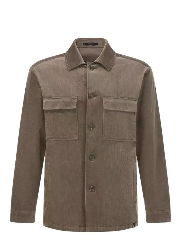 Boggi Milano Corduroy Pocket Jacket - Brown