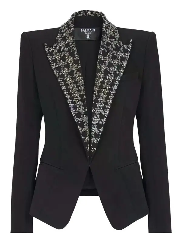 Balmain Embroidered Button Detailed Blazer - Black