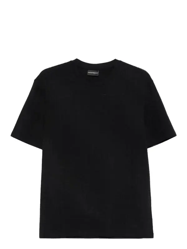Emporio Armani Textured T-shirt - Black