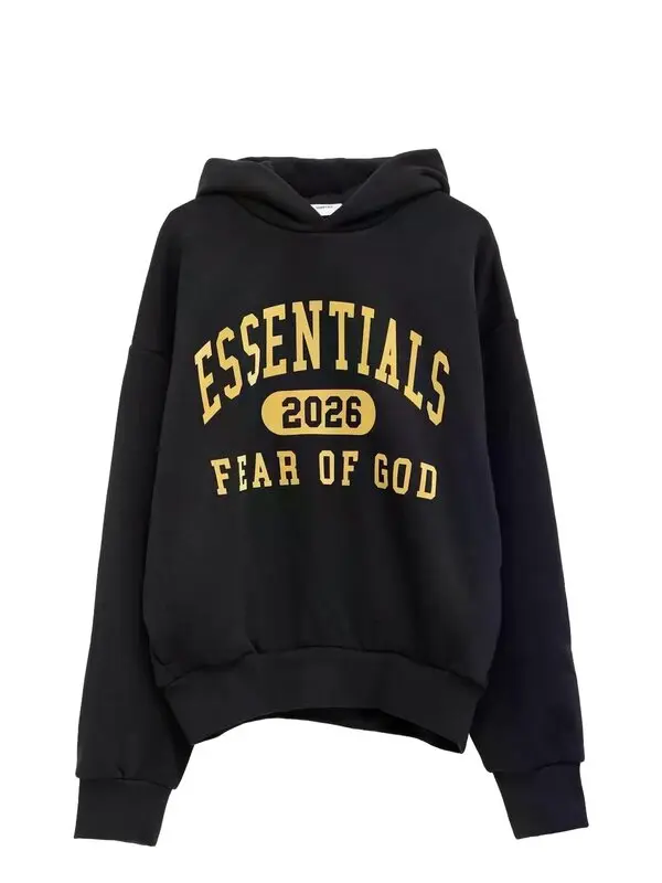Fear Of God Logo-print Hoodie - Black