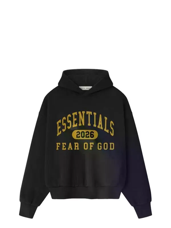 Fear Of God Logo-print Hoodie - Black