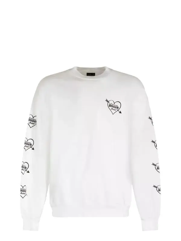 LOCAL AUTHORITY LA Cotton Print Sweatshirt - White