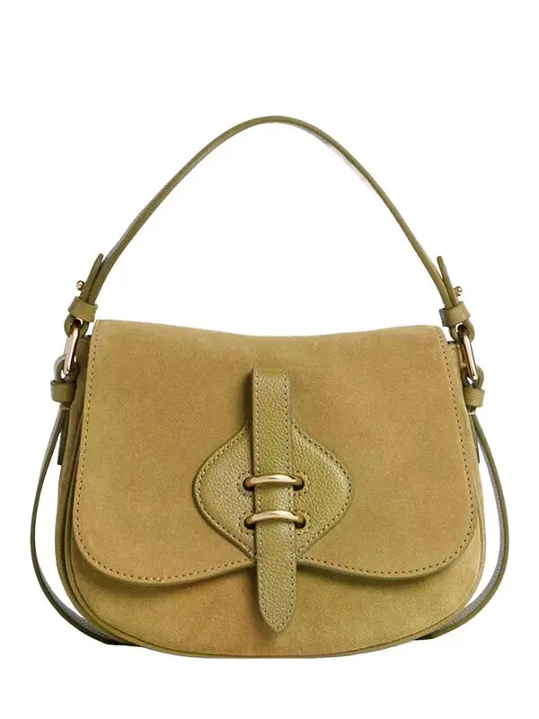 COCCINELLE Mavery Buckle-detail Shoulder Bag - Green