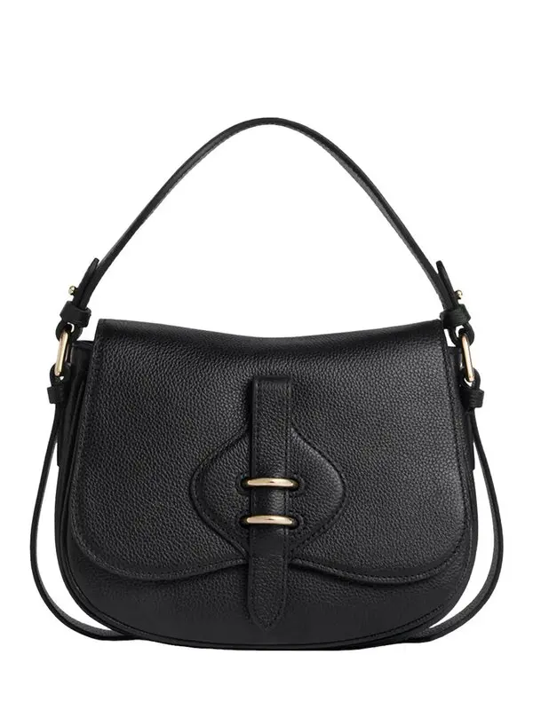 COCCINELLE Small Mavery Buckle-detail Shoulder Bag - Black